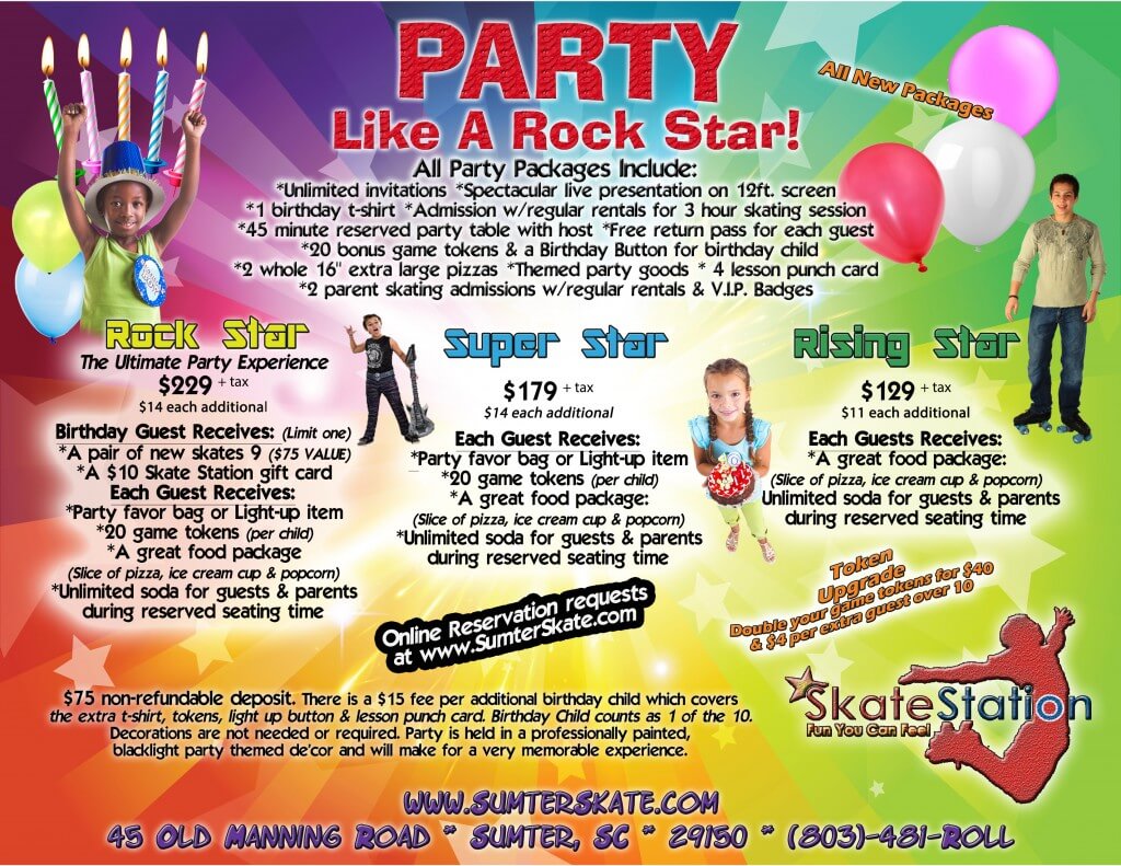 Birthday Parties Sumter, SC – Roller Skating Party