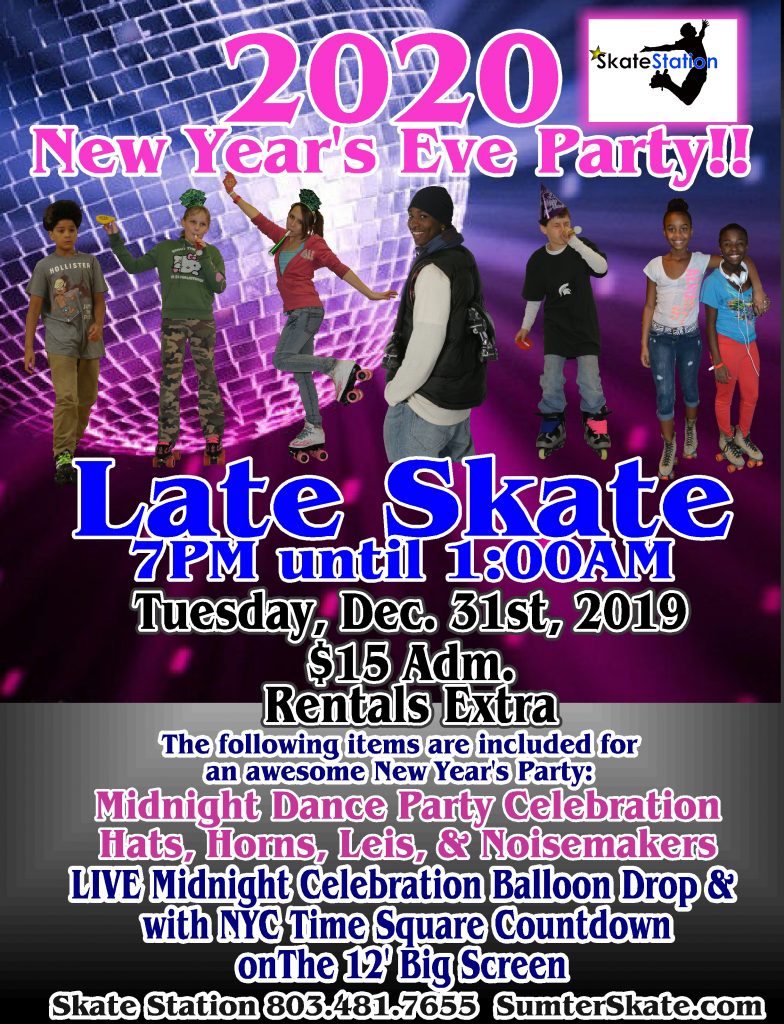 Roller Skating Rink Sumter, South Carolina – Skating Schedule